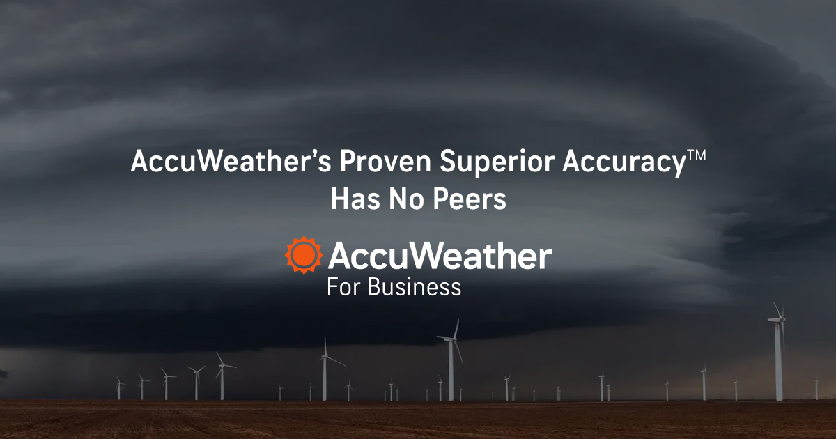 Proven Superior Accuracy | AccuWeather for Business