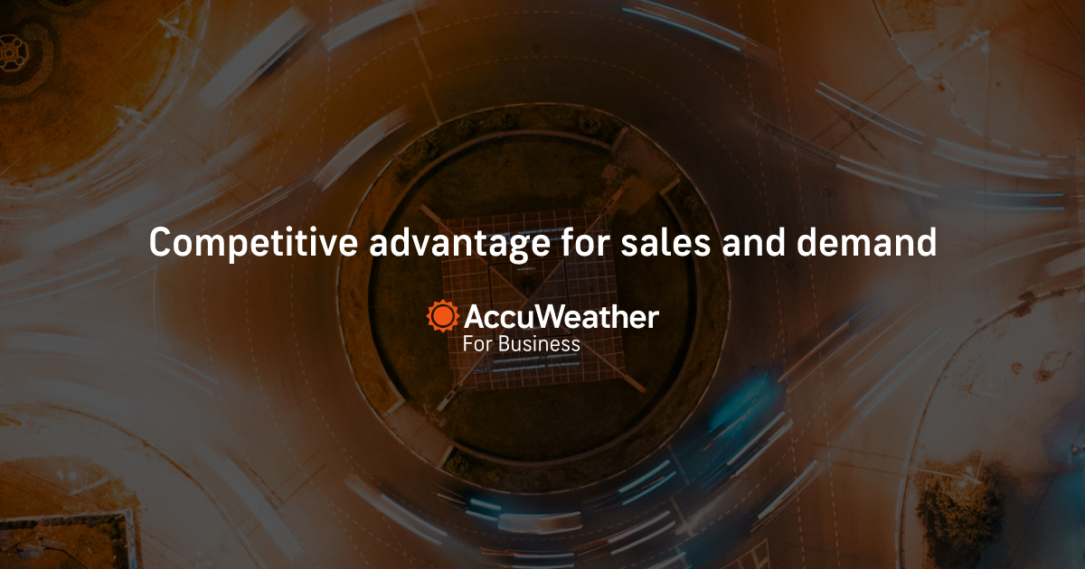 Weather Data for Sales & Demand Forecasting | AccuWeather for Business